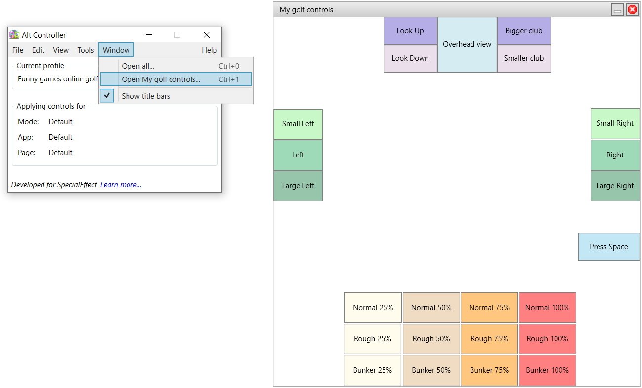 Designing custom windows – Alt Controller